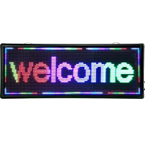 VEVOR Led Sign 40" x 15" Digital Sign Full Color Color Indoor with high ...