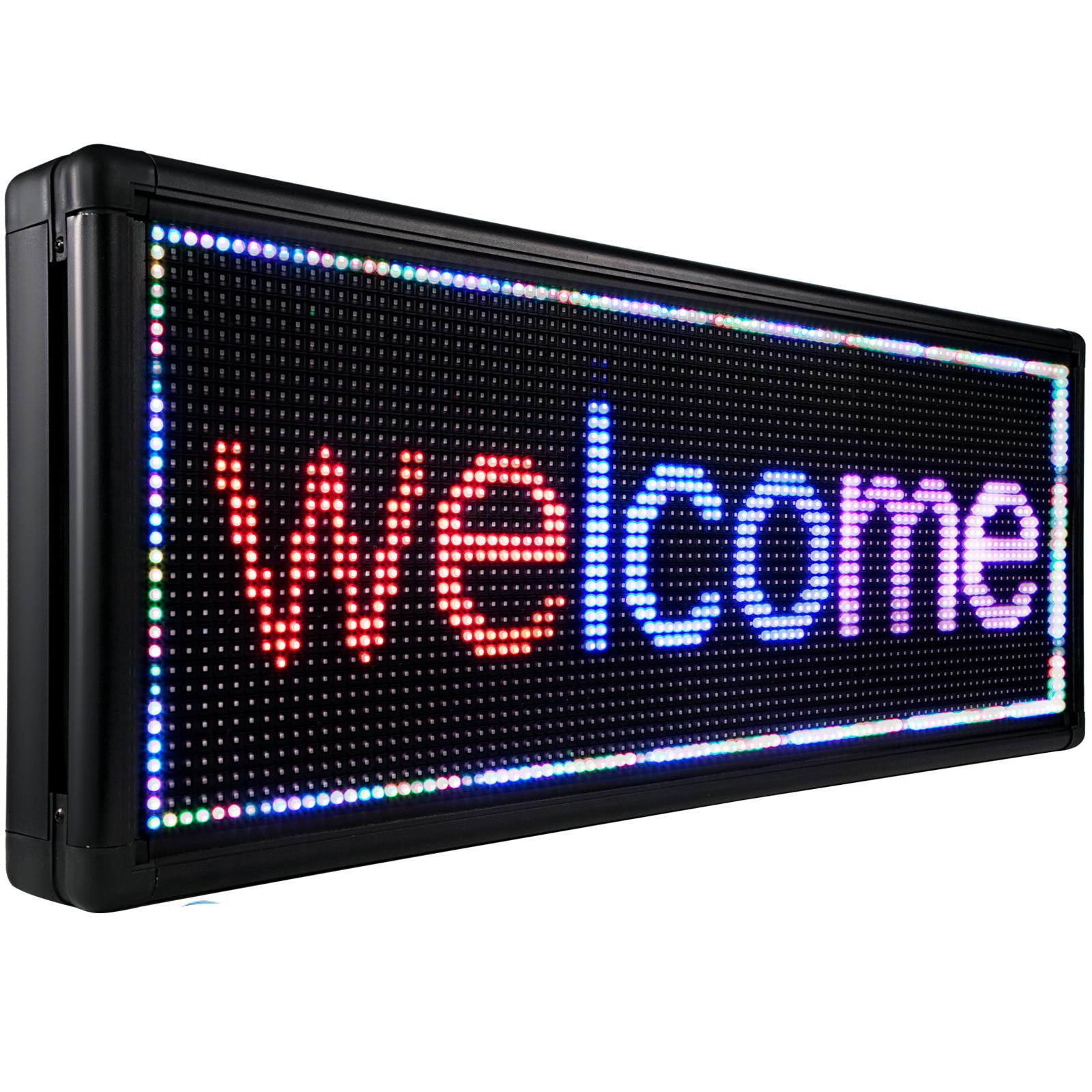 Vevor 40" X 15" Led Scrolling Sign Red Blue Purple Led Sign Advertising ...