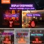 VEVOR Led Sign 40 x 8 inch Led Scrolling Message Display RGB 7-Color ...