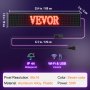 VEVOR Led Sign 40 x 8 inch Led Scrolling Message Display RGB 7-Color ...