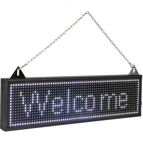 VEVOR LED Scrolling Sign, 27" x 8" WiFi & USB Control P10 Programmable ...