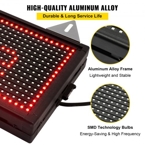 VEVOR LED Scrolling Sign LED Display Board 27 x 8 in Red P10 ...