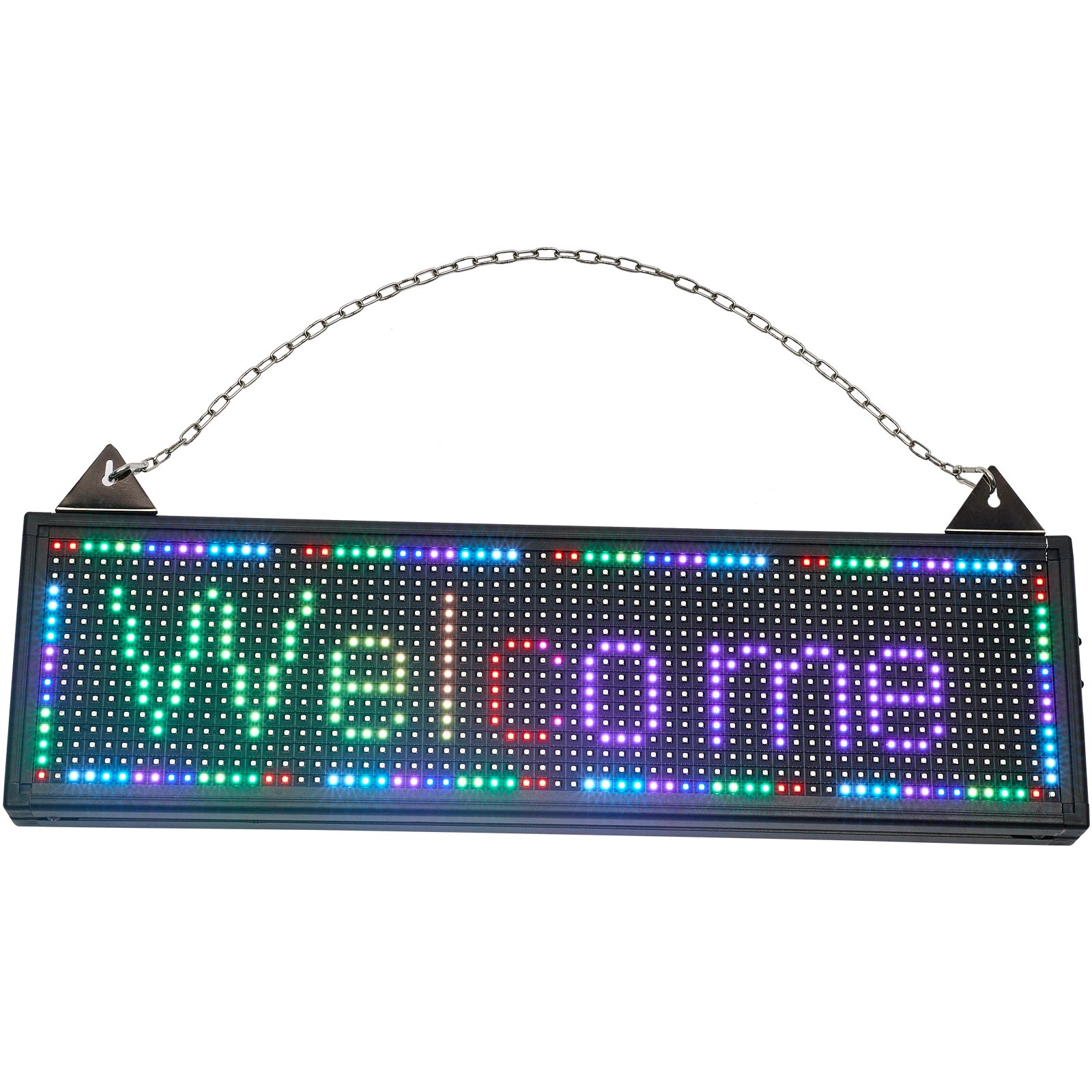 VEVOR LED Scrolling Sign, 27" x 8" WiFi & USB Control, Full Color P10 ...