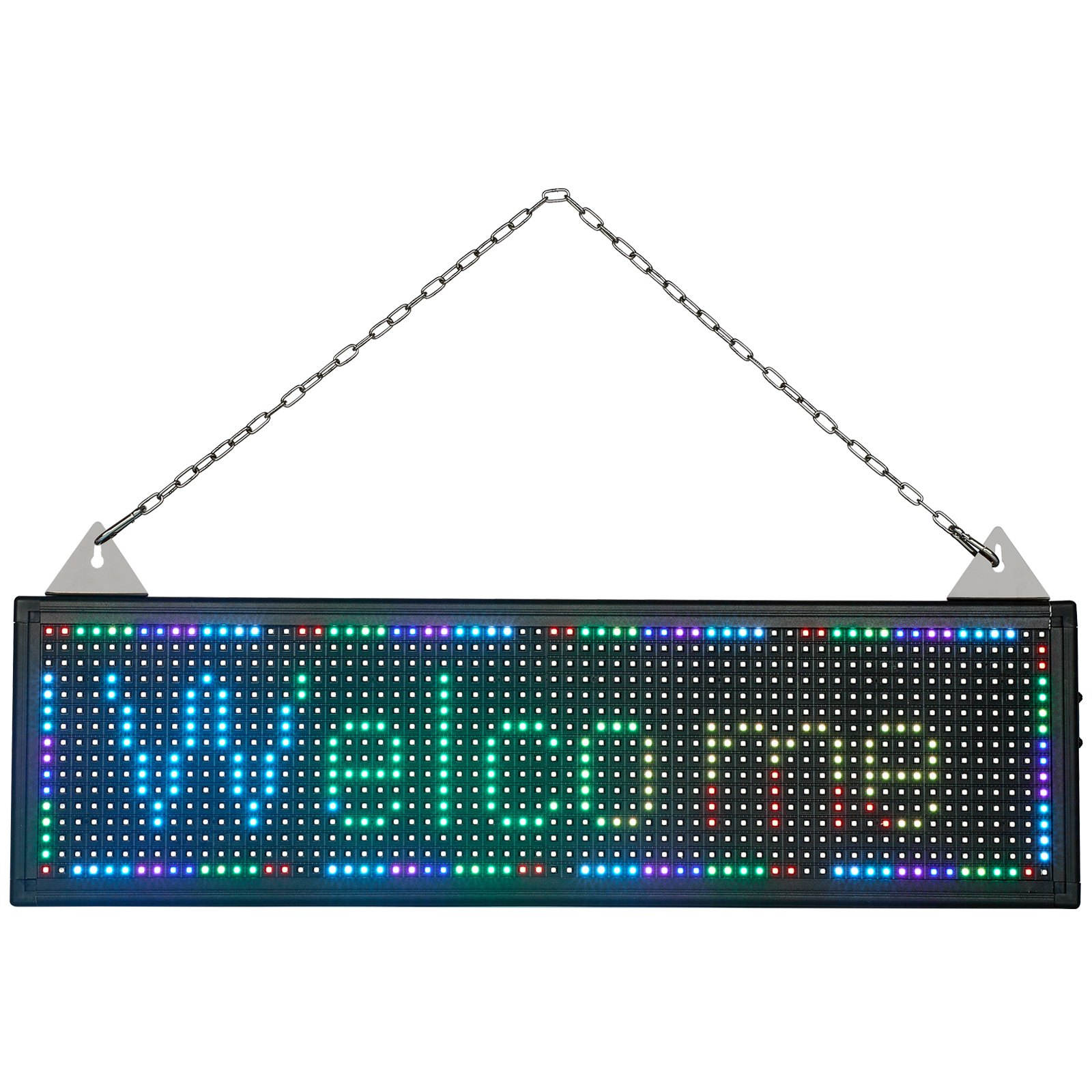 VEVOR LED Scrolling Sign, 27" x 8" WiFi & USB Control, Full Color P10 ...