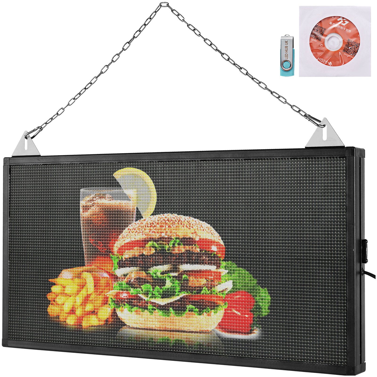 VEVOR LED Scrolling Sign LED Display Board 27 x 14 in 7 Color P5 ...