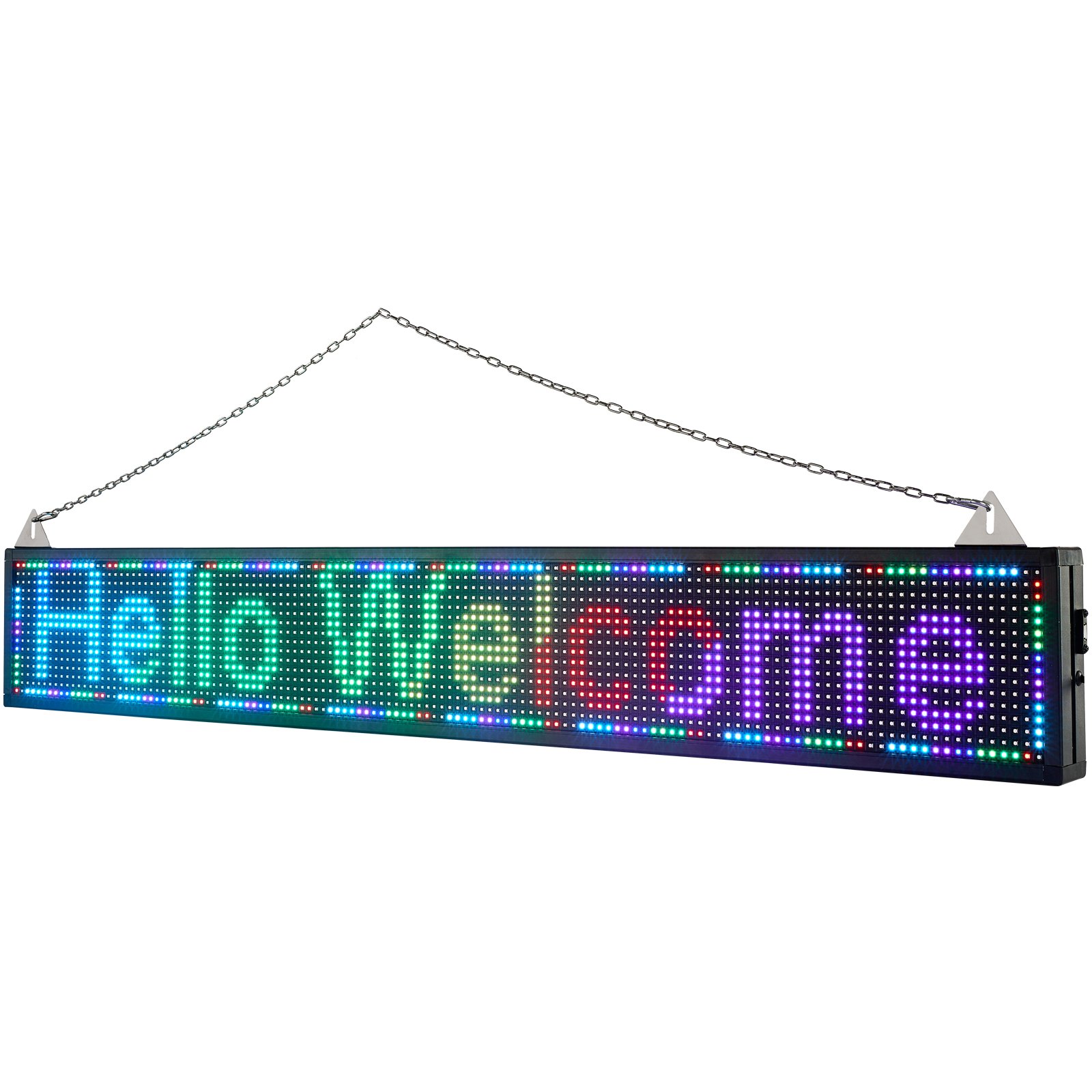 VEVOR LED Scrolling Sign, 52" x 8" WiFi & USB Control, Full Color P10 ...