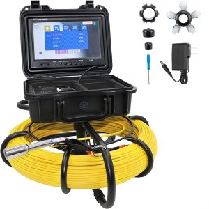 VEVOR Pipe Sewer Inspection Sewer Camera DVR HD 9" Pipe Camera with ...