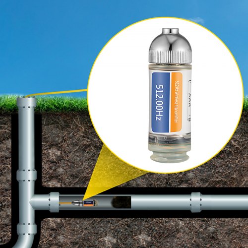 VEVOR VEVOR Sonde Transmitter Sonde Locator 512hz Pipe Locator 25 ...