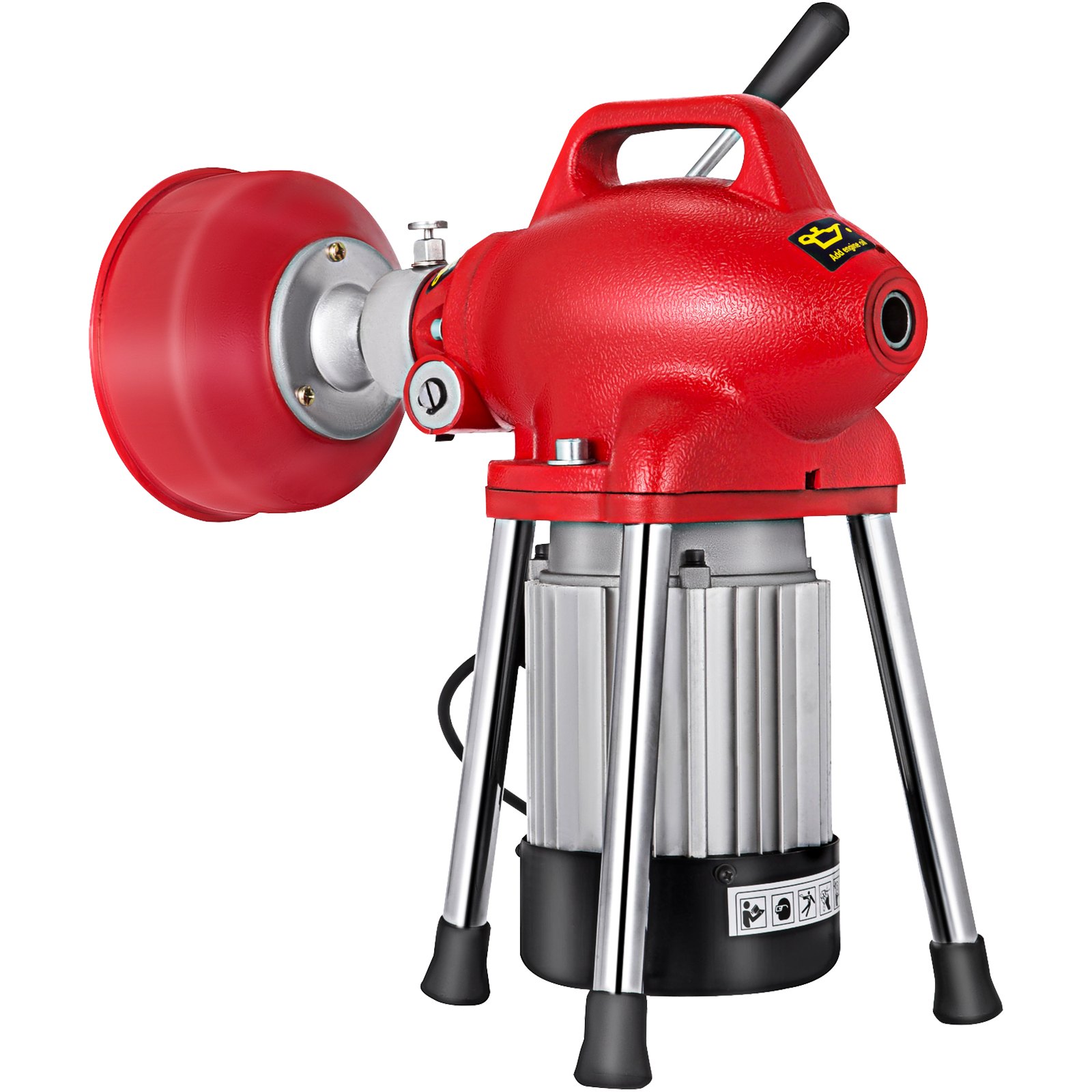 250W Electric Drain Cleaner Auger Pipe Cleaning Machine w/ Cutter ...
