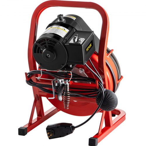 VEVOR 75Ft x 1/2Inch 370W Drain Cleaning Machine Portable Electric ...