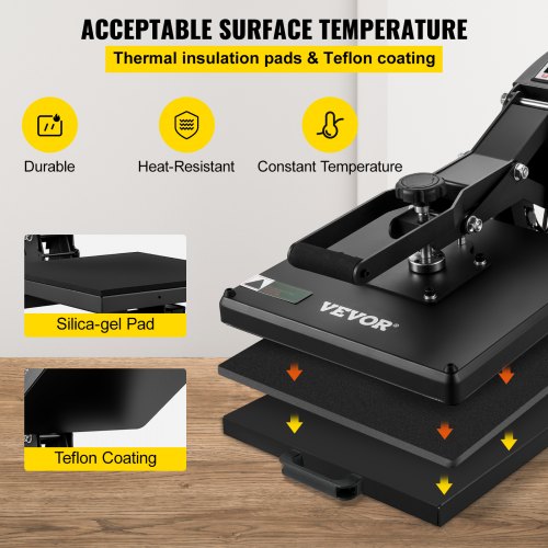 VEVOR Heat Press Machine 15 x 15 in Sublimation Printer Transfer for ...
