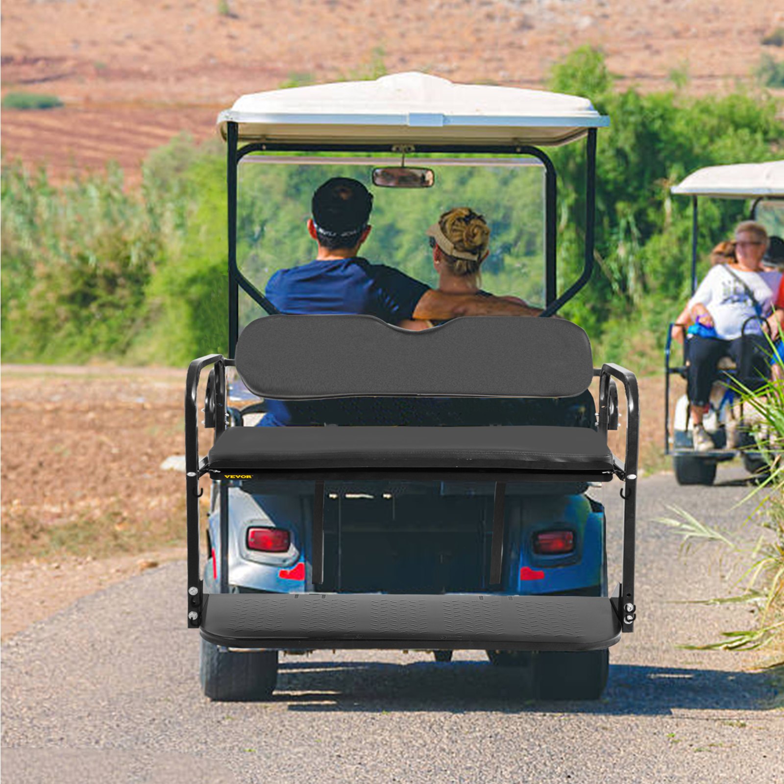 VEVOR Golf Cart Rear Seat, Club Car Rear Seat Compatible with EZGO TXT ...
