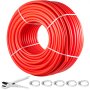 VEVOR PEX Pipe, 1 Inch x 500 FT PEX Tubing, Non Oxygen Barrier Red PEX ...