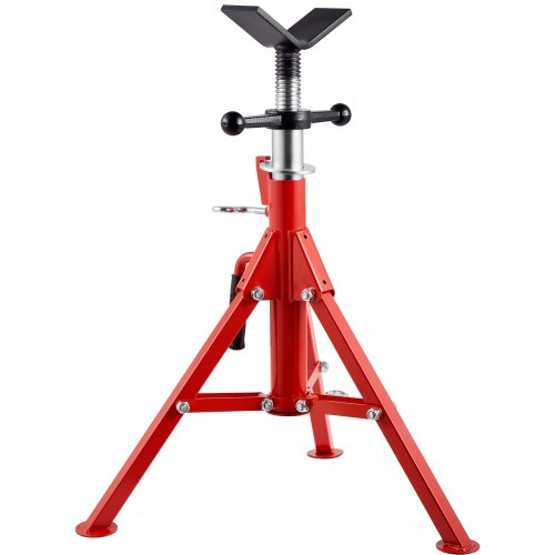 VEVOR V Head Pipe Stand 1/8"-12" Capacity, Adjustable Height 24"-42 ...