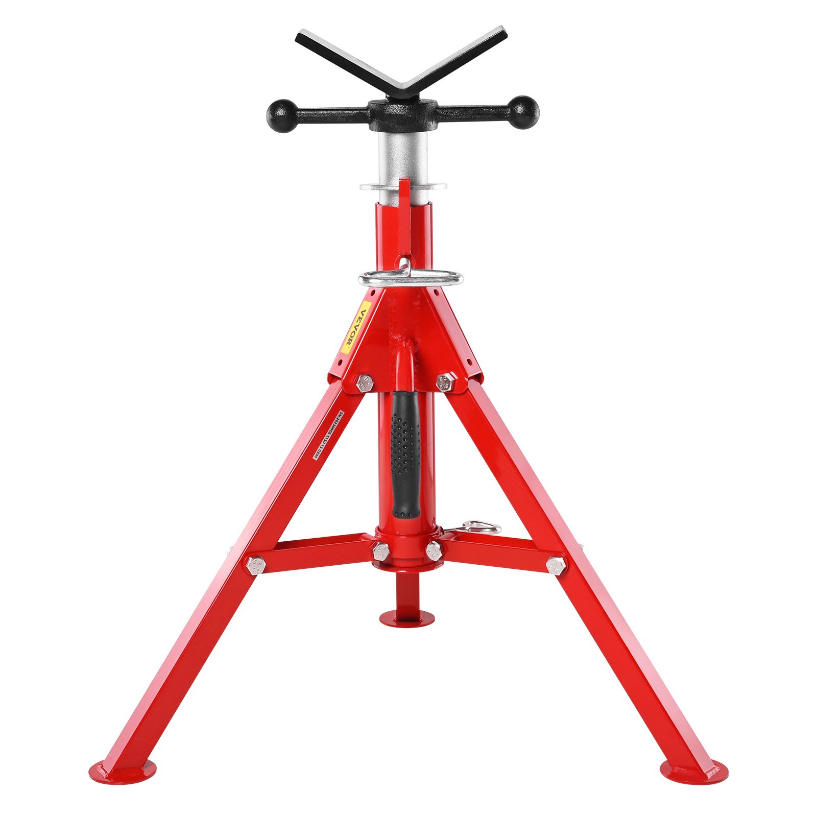 Pipe Jack Stand V-Head and Foldable Legs 2500LB Max. Height 42IN | VEVOR US