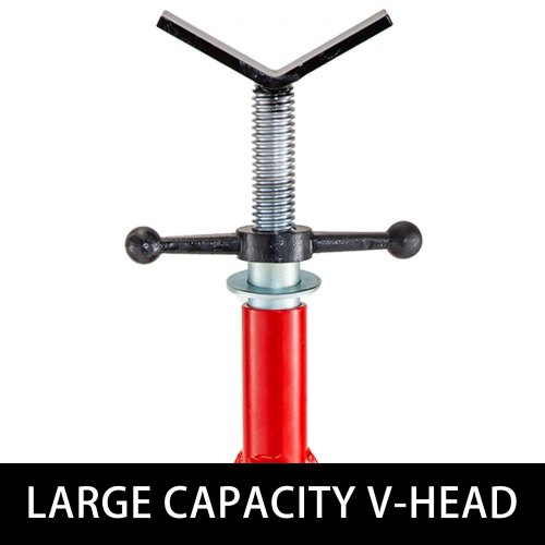Fold-a-Jack V-Head High Pipe Stand, Pipe Capacity 12", Height 28"-52 ...
