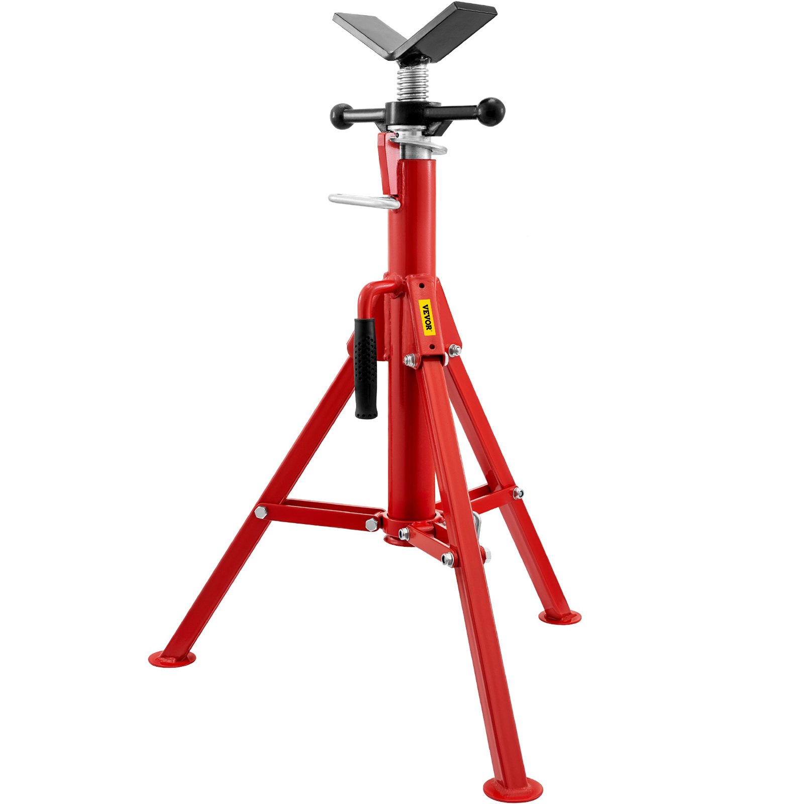 VEVOR V Head Pipe Stand 1/8"-12" Capacity,Adjustable Height 28"-52 ...