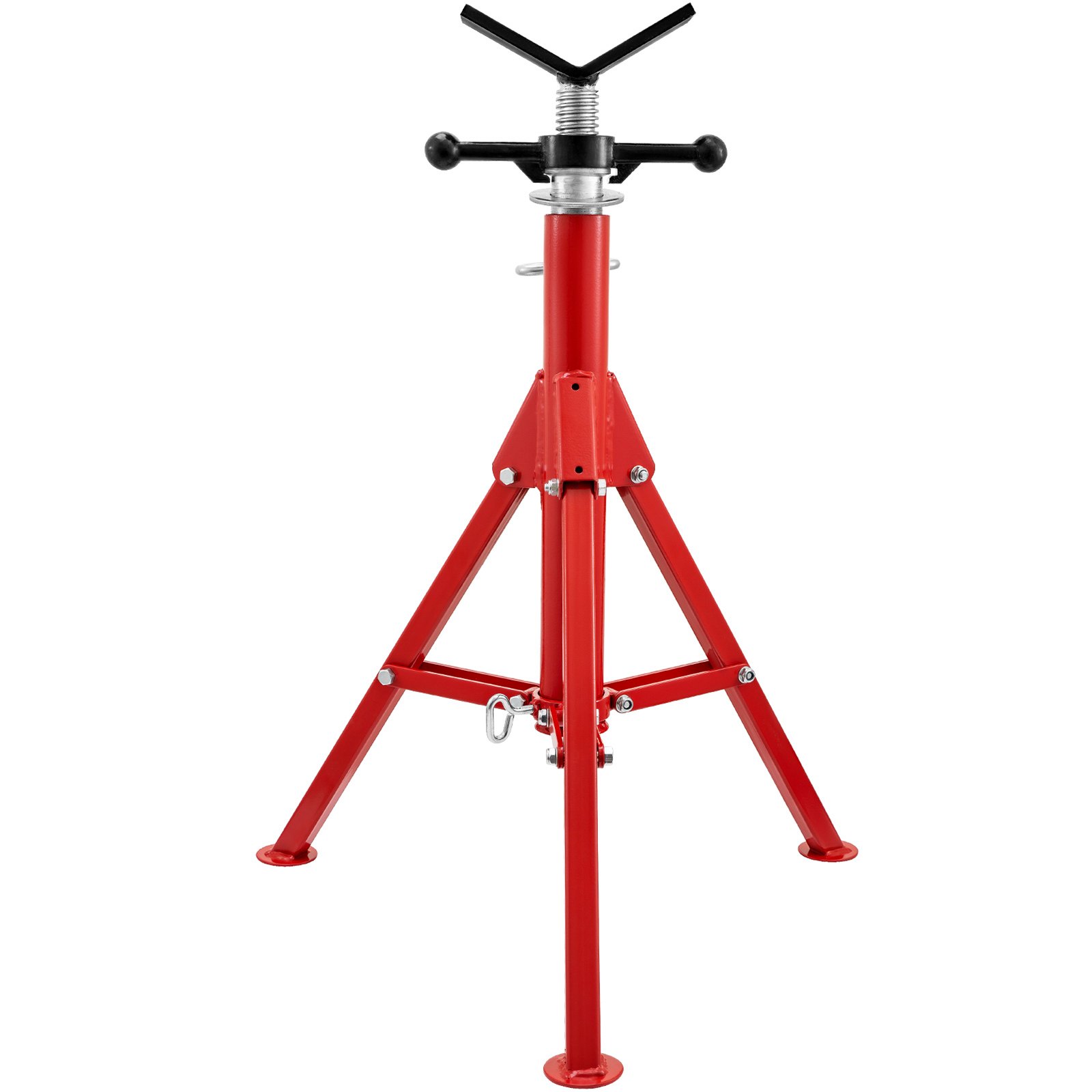 VEVOR V Head Pipe Stand 1/8"-12" Capacity,Adjustable Height 28"-52 ...