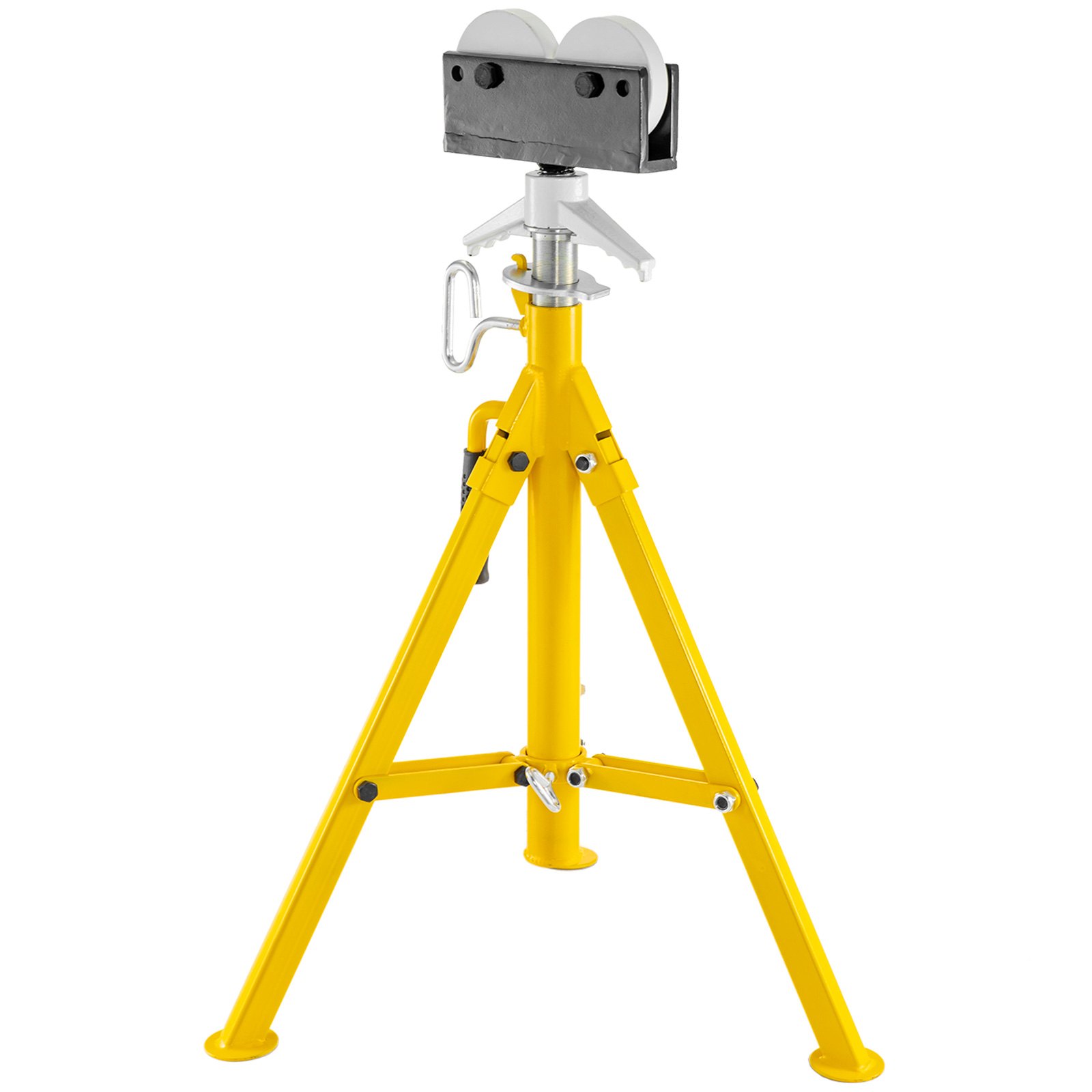 VEVOR 0.5-12 inch Roller Pipe Stand Adjustable Height 32"-55" Pipe ...