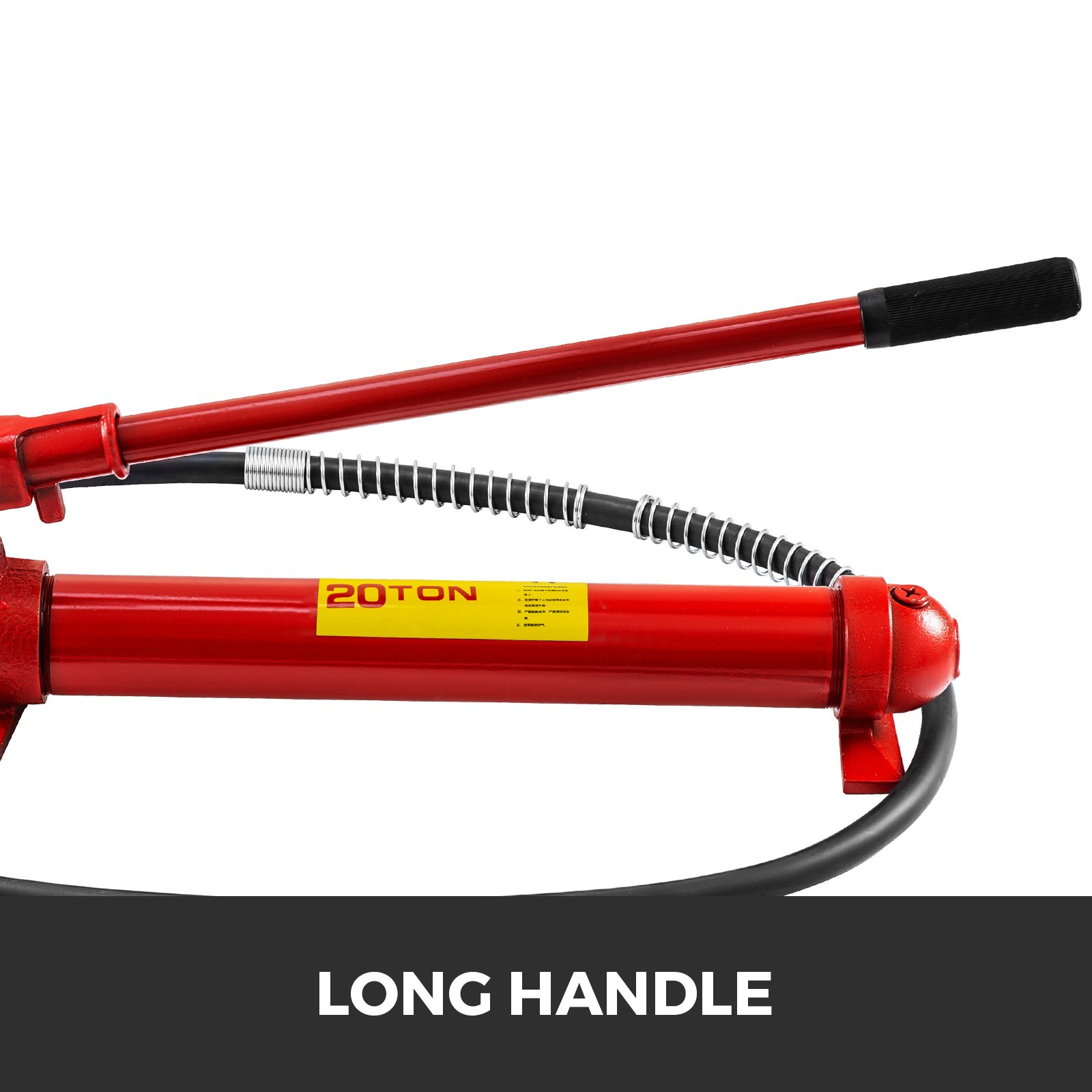 VEVOR 20 Ton Porta Power Kit 1.4M Oil Hose Hydraulic Car Jack Ram 13.78 ...