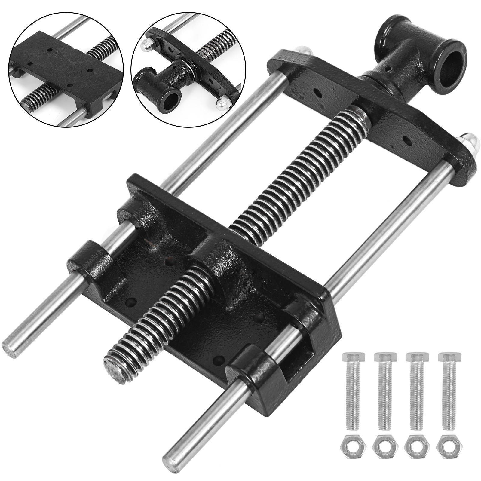 7 Inch Wood Bench Vise Heavy Duty Woodworking Tool Adjustable ...