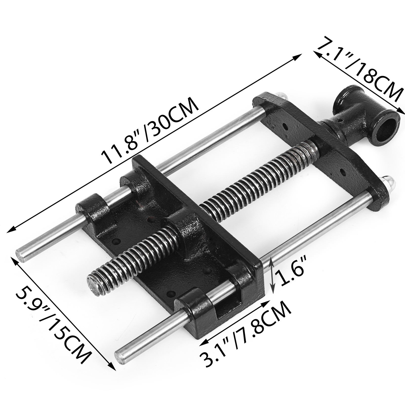 7 Inch Wood Bench Vise Heavy Duty Woodworking Tool Adjustable ...