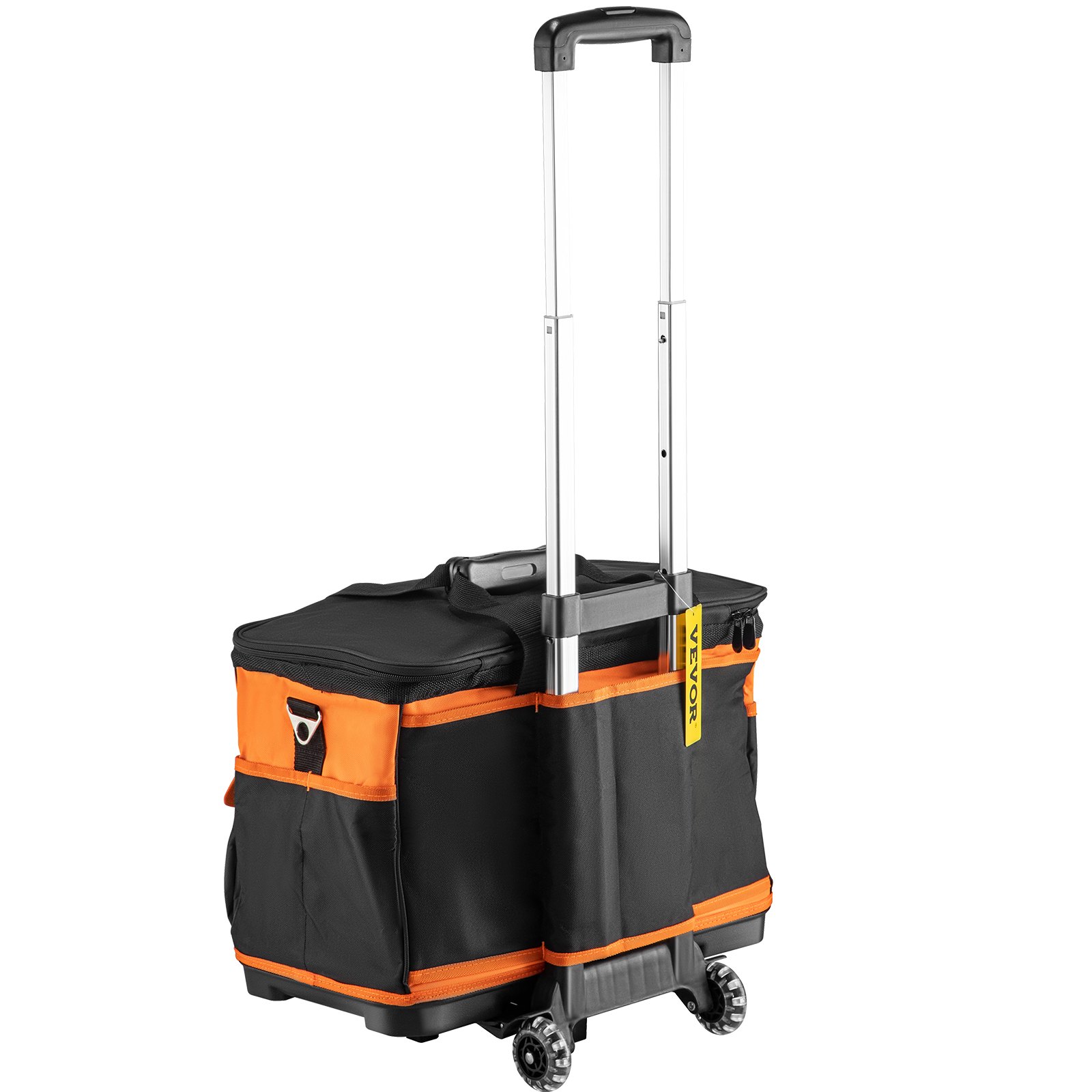 VEVOR Rolling Tool Bag, 18in Tool Bag with Wheels, 17 Pockets Roller ...