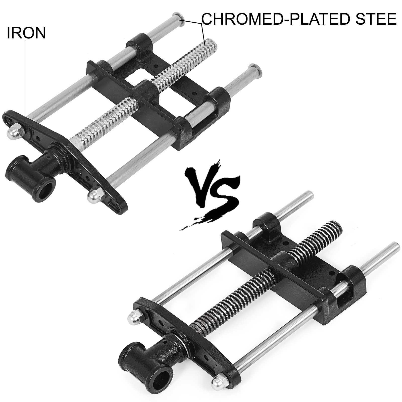 9" Woodworking Bench Vise Wood Clamp Press Locking 300mm Chrome Plated ...