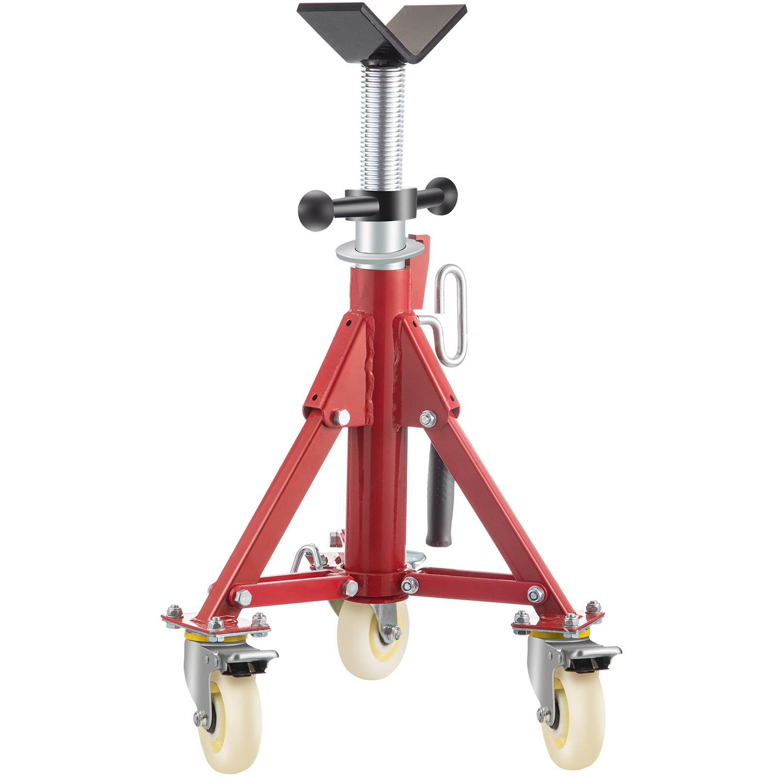 VEVOR Pipe Stand, Pipe Jack Stand, V Head Pipe Stand Adjustable Height ...