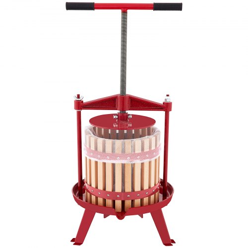 VEVOR Fruit Wine Press, 3.2Gal/12L, Cast Iron Manual Grape Presser for ...