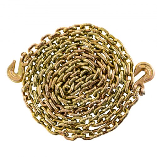 VEVOR 2 Pack G70 Towing Chain 3/8Inchx20ft (10mmx6m) Heavy Duty Chain ...