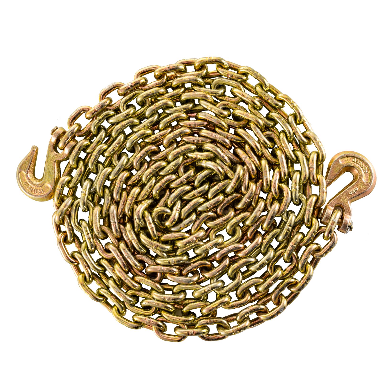 VEVOR 2 Pack G70 Towing Chain 3/8Inchx20ft (10mmx6m) Heavy Duty Chain ...