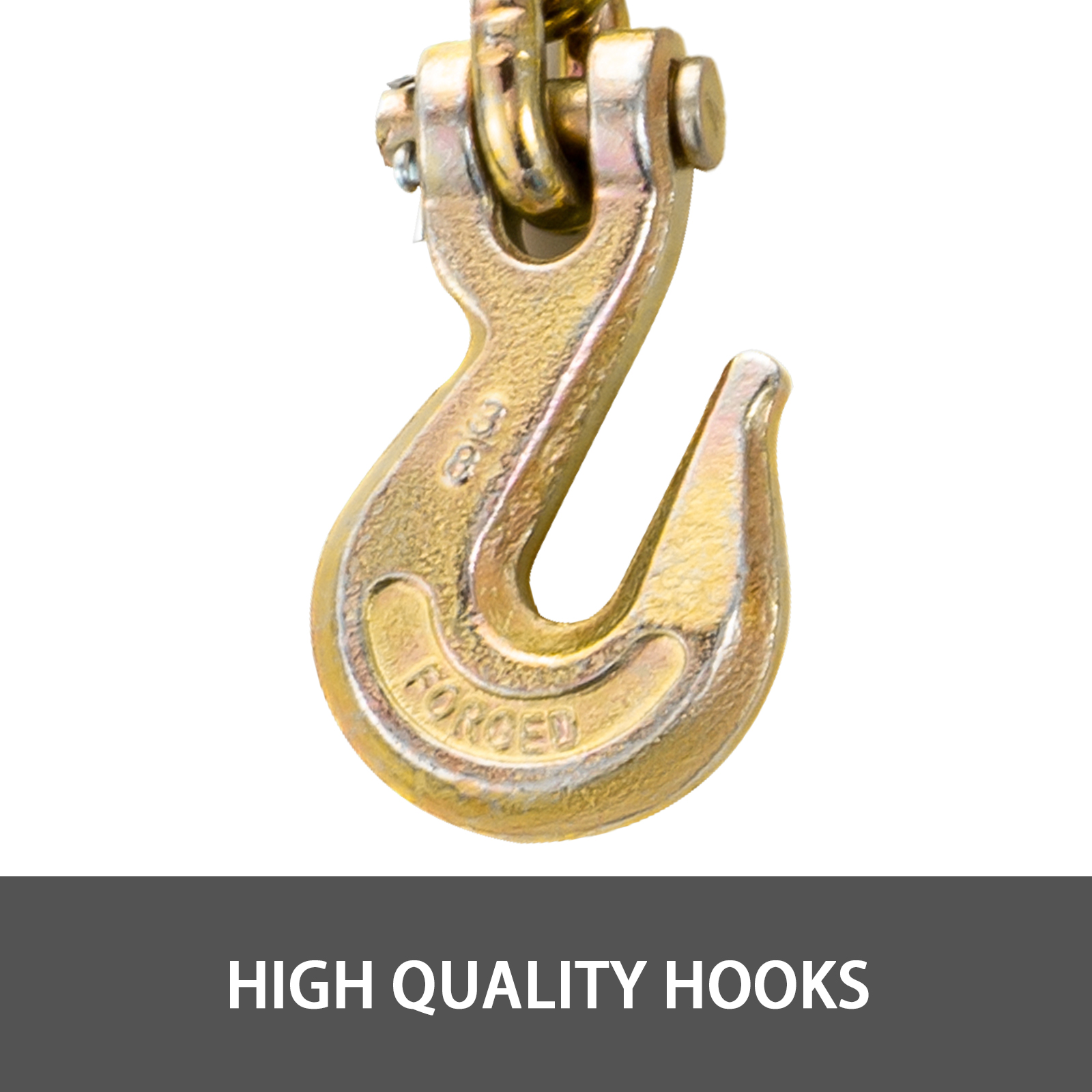 Tow Chain 3/8" 20' G70 2 Pack Tie Down Binder Chain Flatbed Truck ...