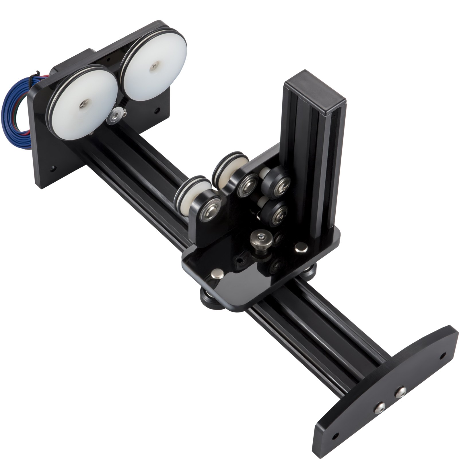 VEVOR Rotary Axis Attachment, 4 Wheels Laser Rotary Attachment, 42 ...