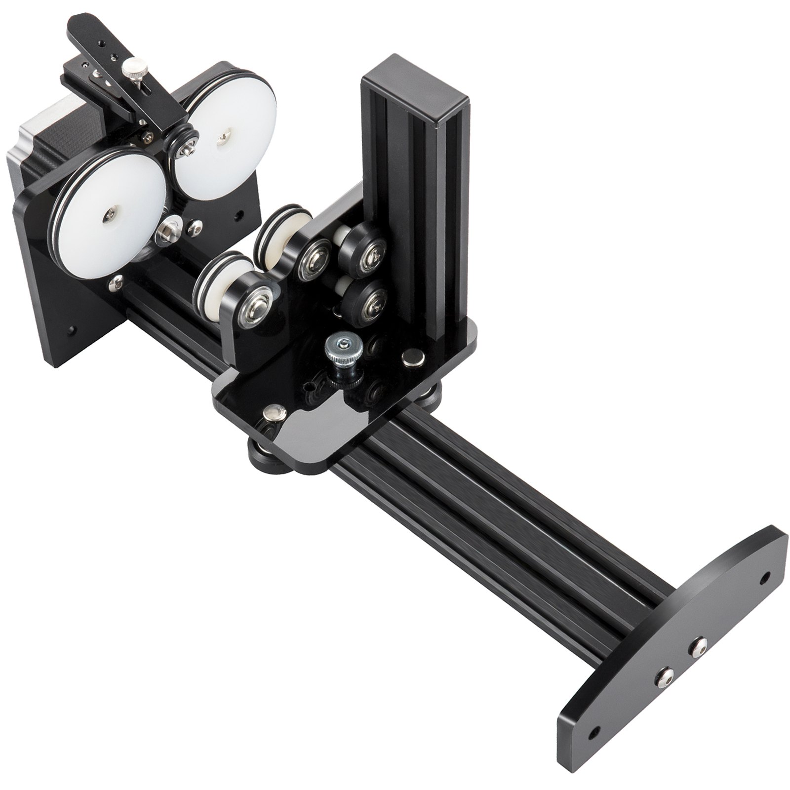 VEVOR Rotary Axis Attachment, 4 Wheels Laser Rotary Attachment, 57 ...