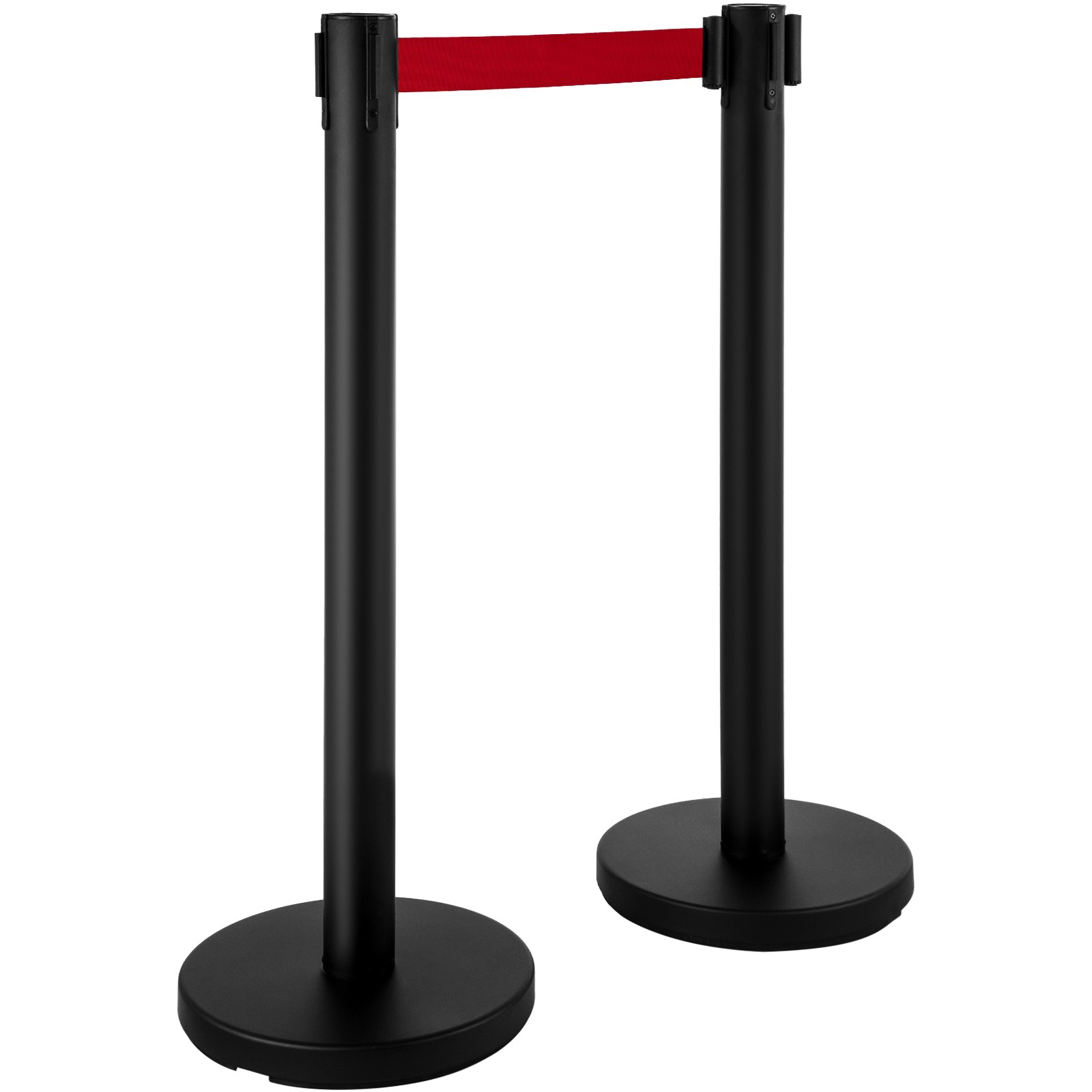 VEVOR Stanchion Post Barriers 4-Set Line Dividers, Stainless Steel ...