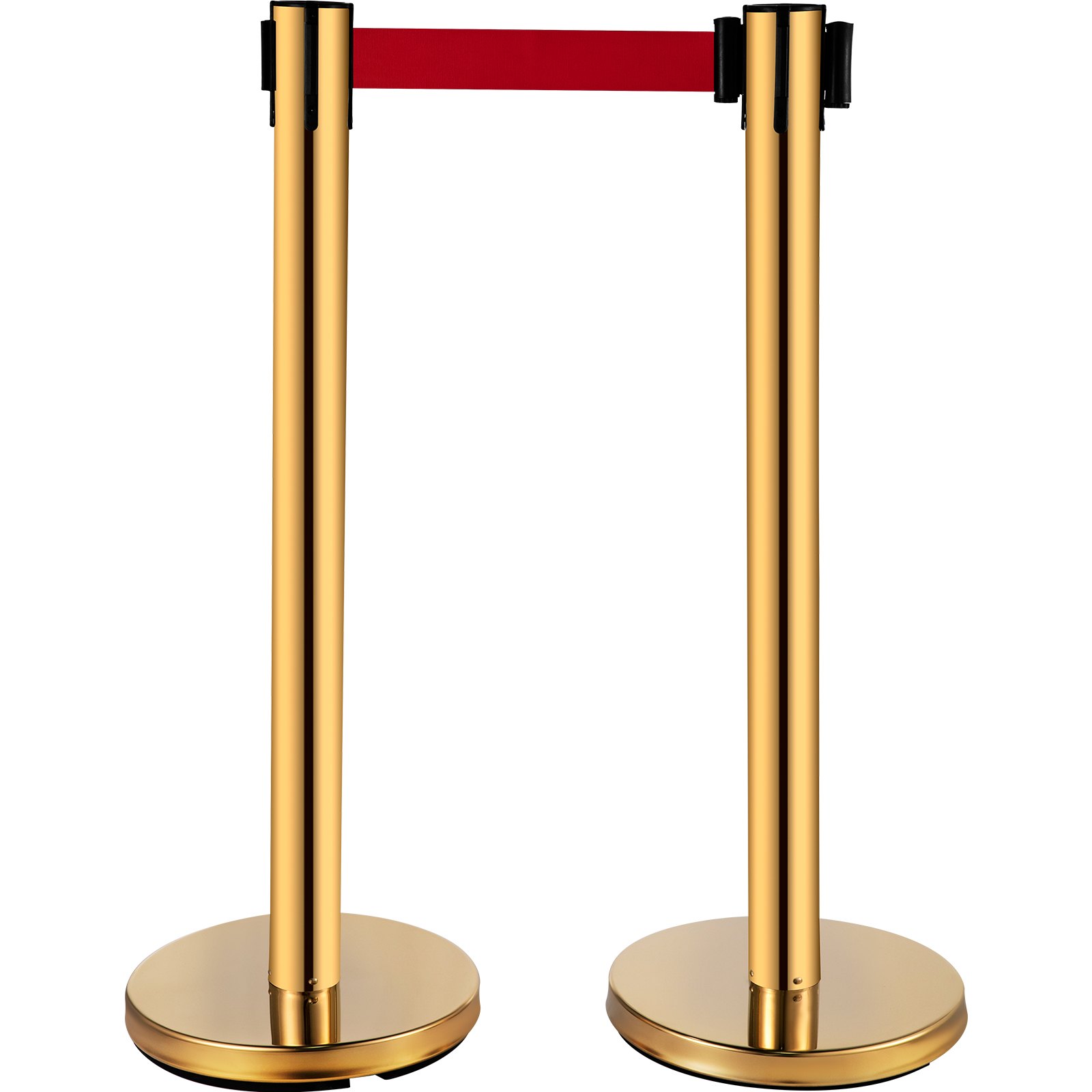 VEVOR Stanchion Post Barriers 4-Set Line Dividers, Stainless Steel ...