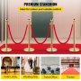 Stainless Steel Crowd Control Stanchions And Velvet Ropes Ball Round ...