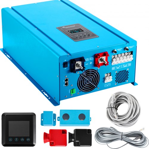 VEVOR Pure Sine Wave Power Inverter Low Frequency Inverter 3000W 80A ...