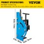 VEVOR Pipe Tubing Notcher 60 Degree Tubing and Pipe Notcher Hole Saw Up ...