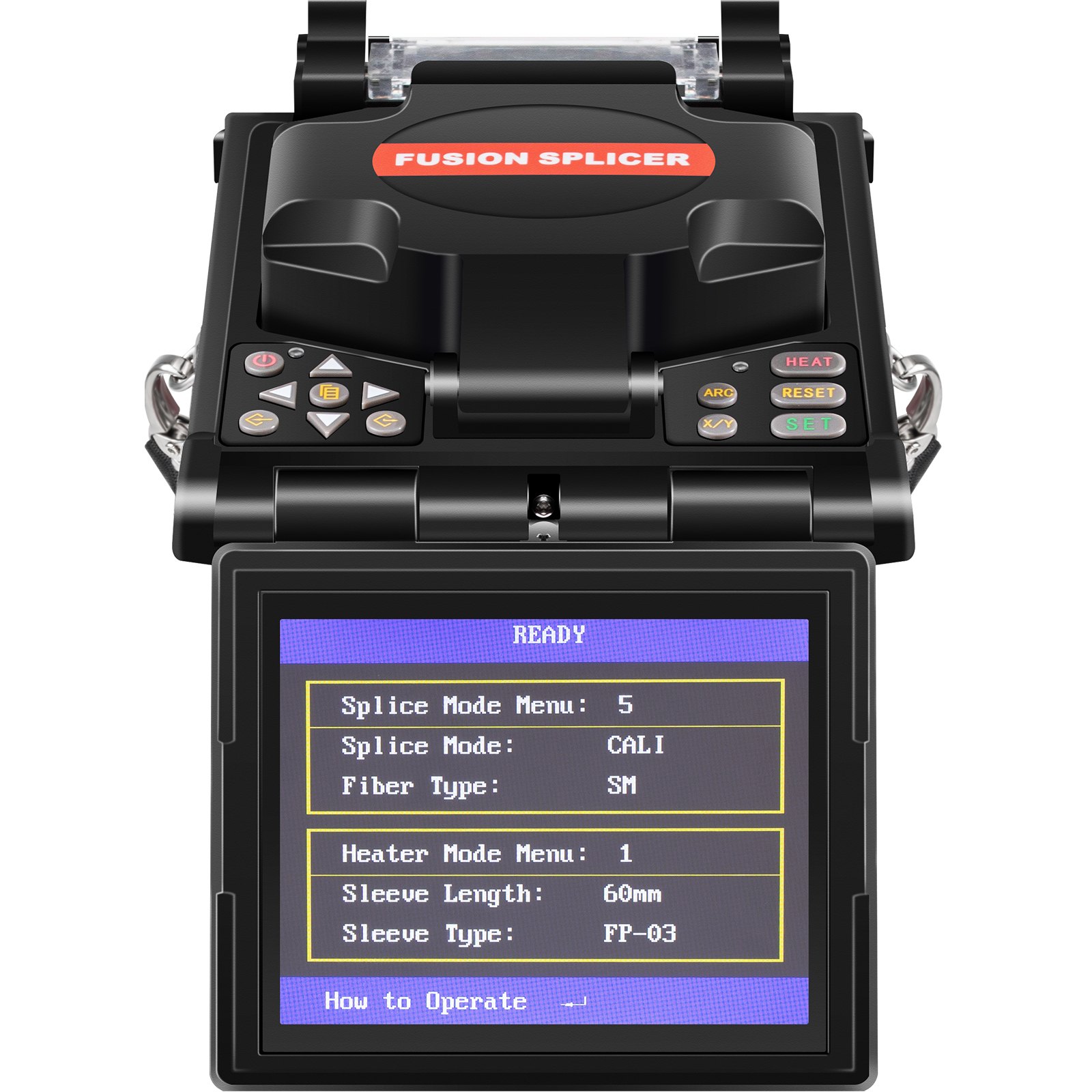 VEVOR Fiber Fusion Splicer Automatic Focus A-80S FTTH Fiber Optic ...