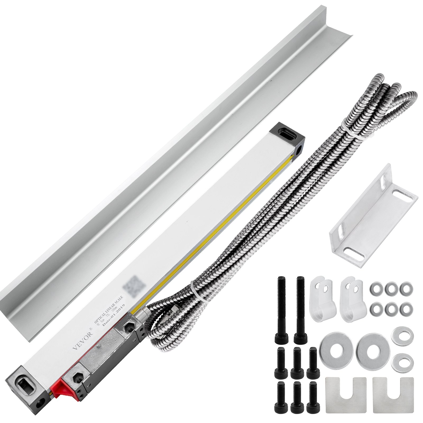 VEVOR 1 Axis Lathe Linear Scale, 10"/250mm 0.0002" Accuracy Optical ...