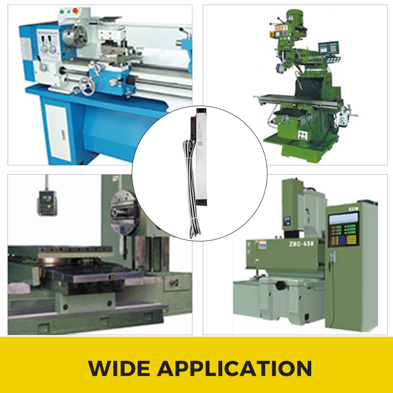 VEVOR 1 Axis Lathe Linear Scale 250mm with Accuracy 0.0002" Optical ...
