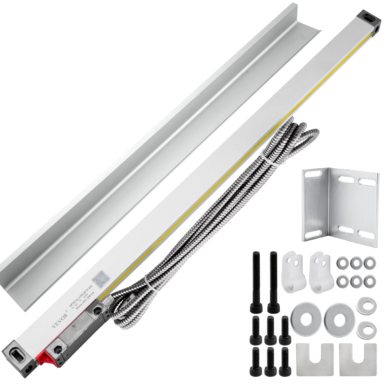VEVOR 1 Axis Lathe Linear Scale 600mm with Accuracy 0.0002" Optical ...