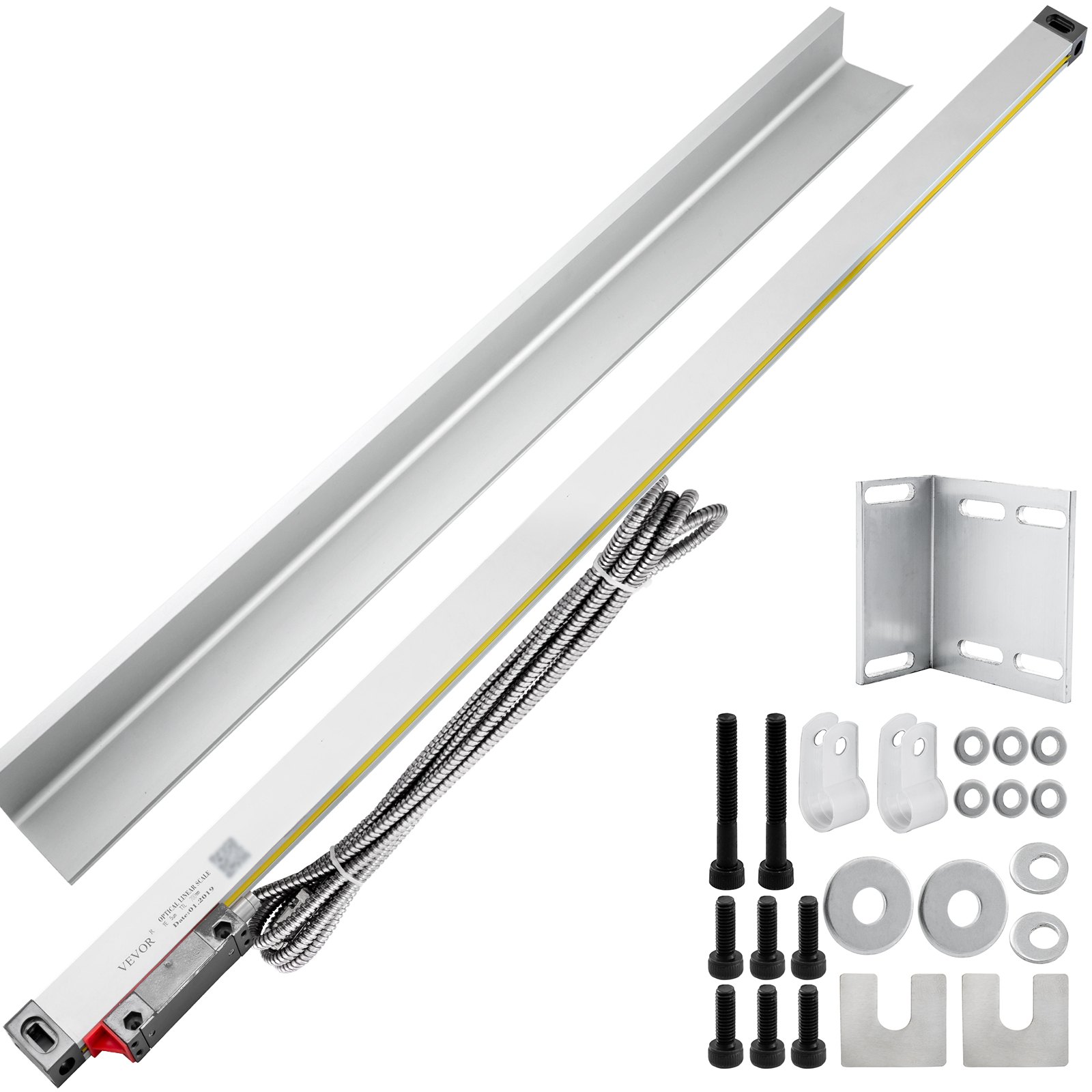 VEVOR 1 Axis Lathe Linear Scale 700mm with Accuracy 0.0002" Optical ...