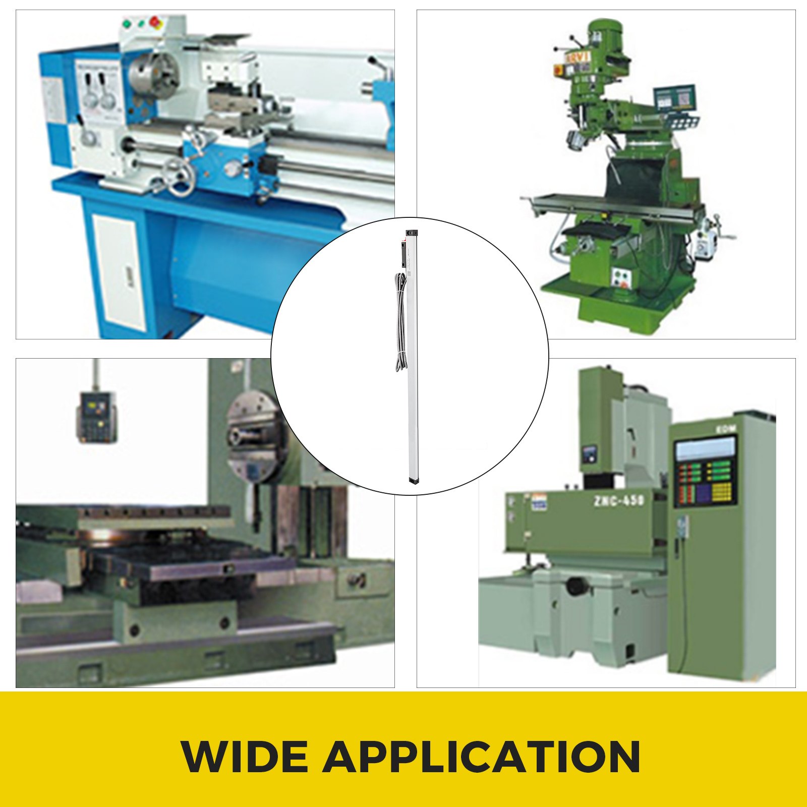 VEVOR 1 Axis Lathe Linear Scale 700mm with Accuracy 0.0002" Optical ...