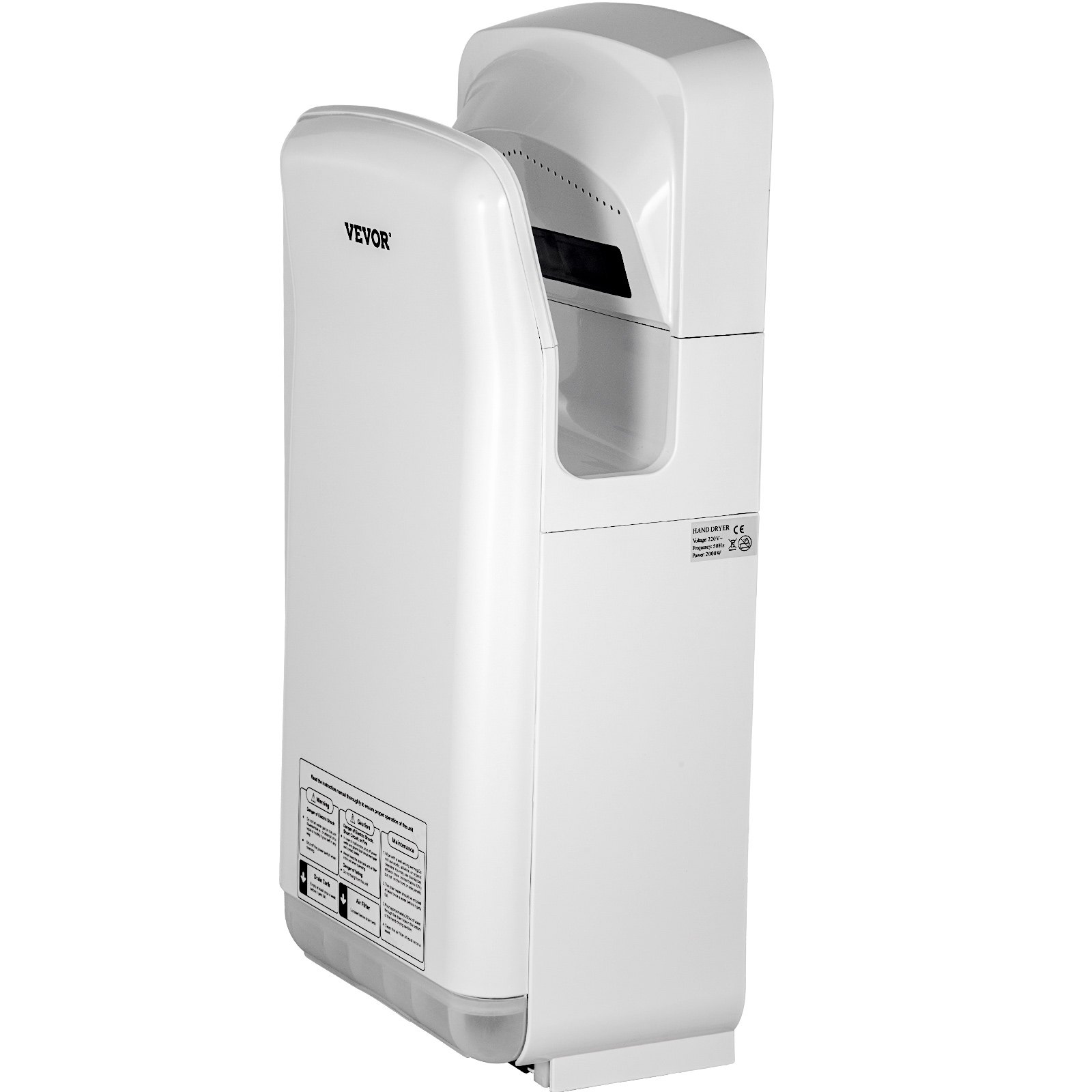 VEVOR VEVOR Jet Hand Dryer Blade Hand Dryer Automatic High Speed for ...