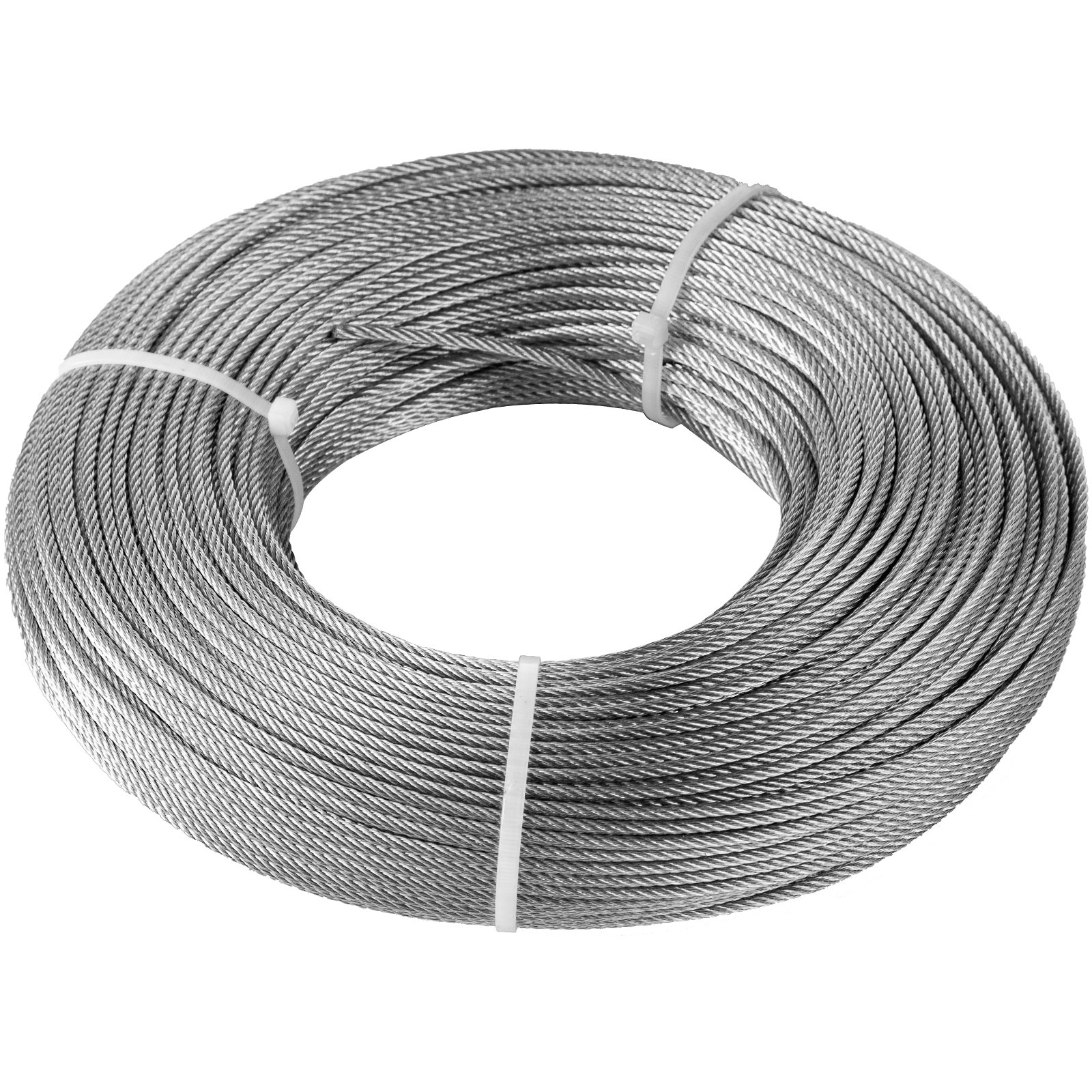 VEVOR Stainless Steel Cable Railing 1/8"x 100ft, Wire Rope 316 Marine ...