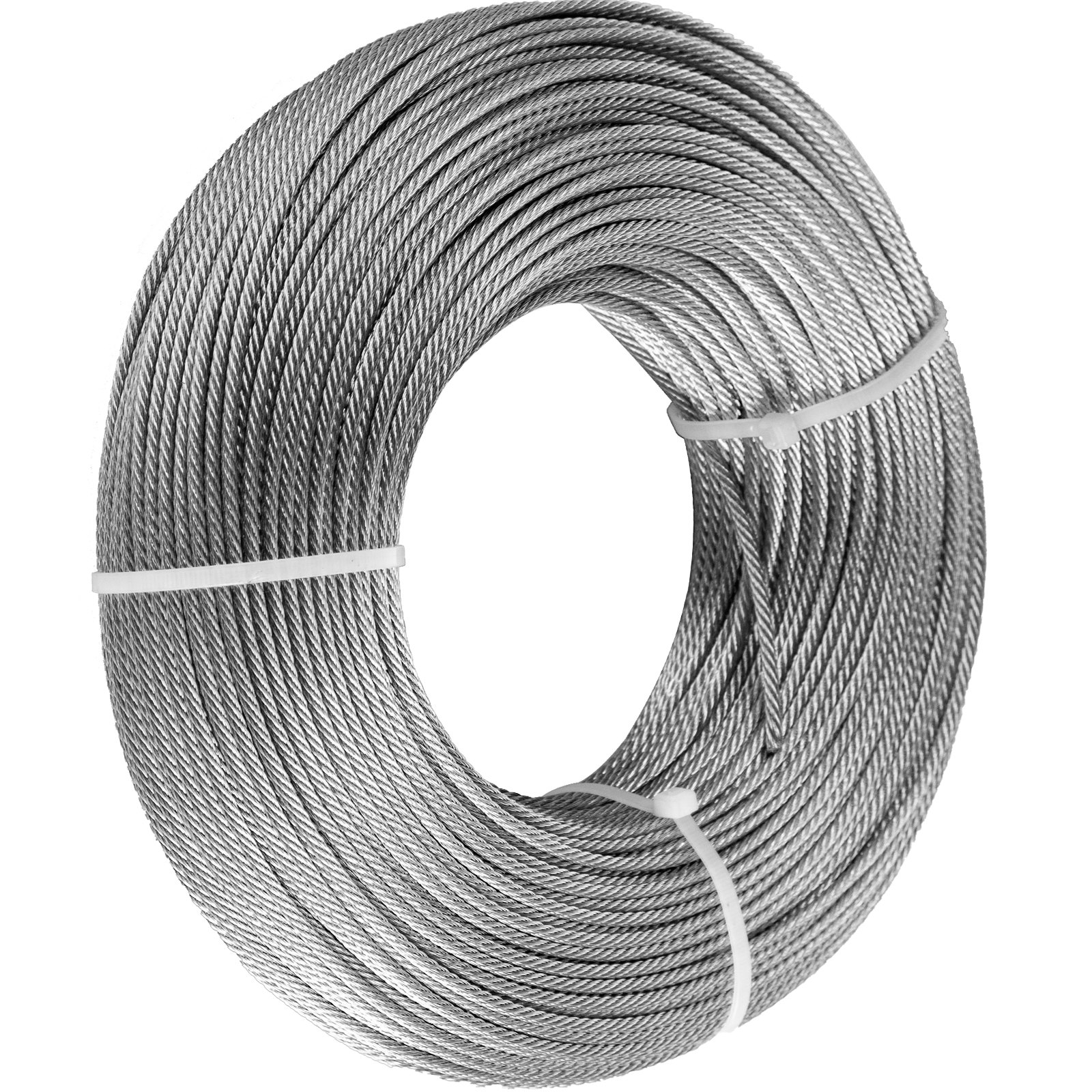 VEVOR Stainless Steel Cable Railing 1/8"x 100ft, Wire Rope 316 Marine ...