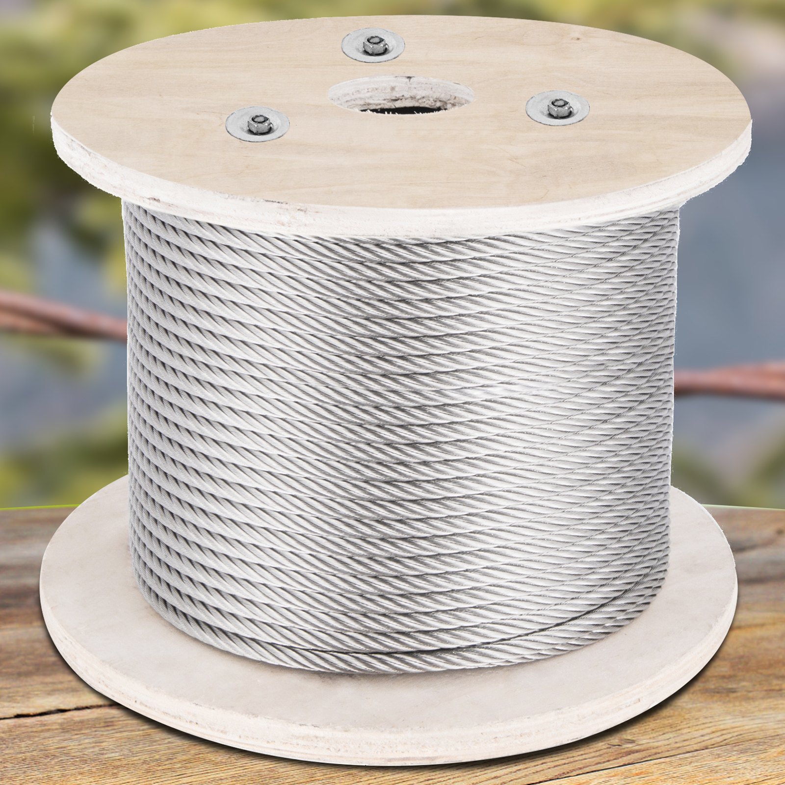 500ft 1x19 Stainless Steel Cable Wire Rope 5/32 Lifting Fishery Mining ...